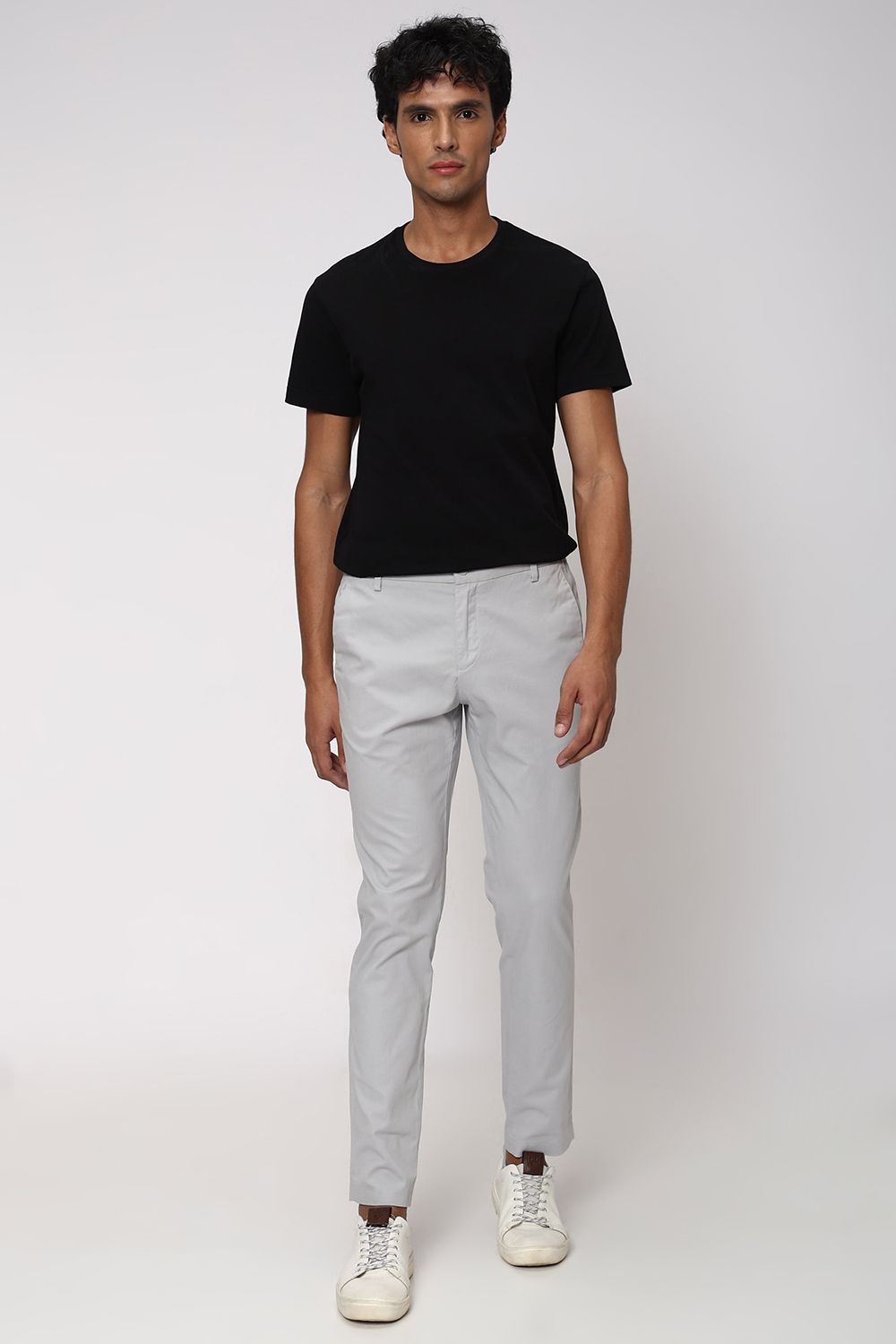 Buy Grey Super Slim Fit Stretch Chinos Online at Muftijeans